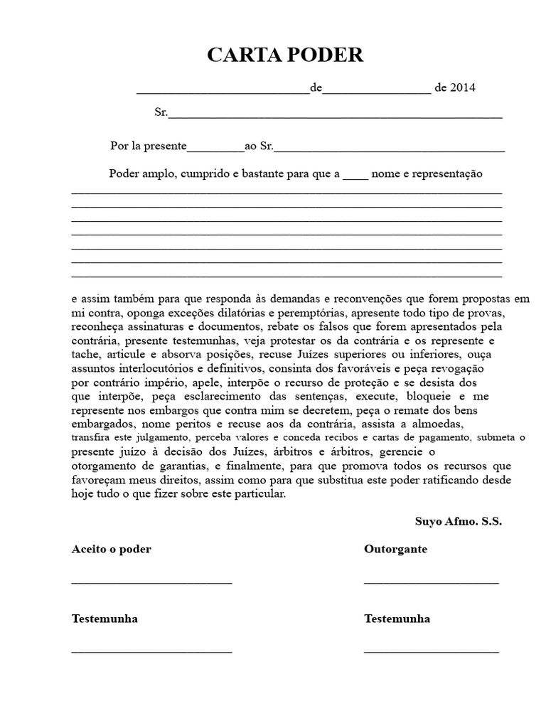 Carta Poder | PDF