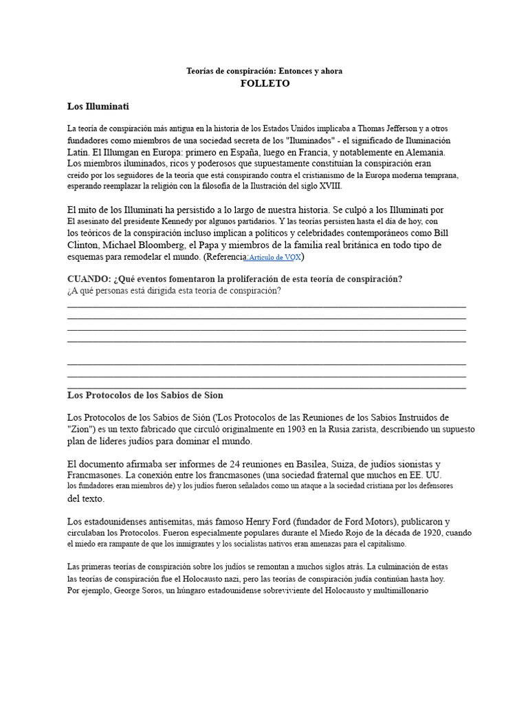 Folleto Los Illuminati: Latín. El Illumgan en Europa: Primero en España ...