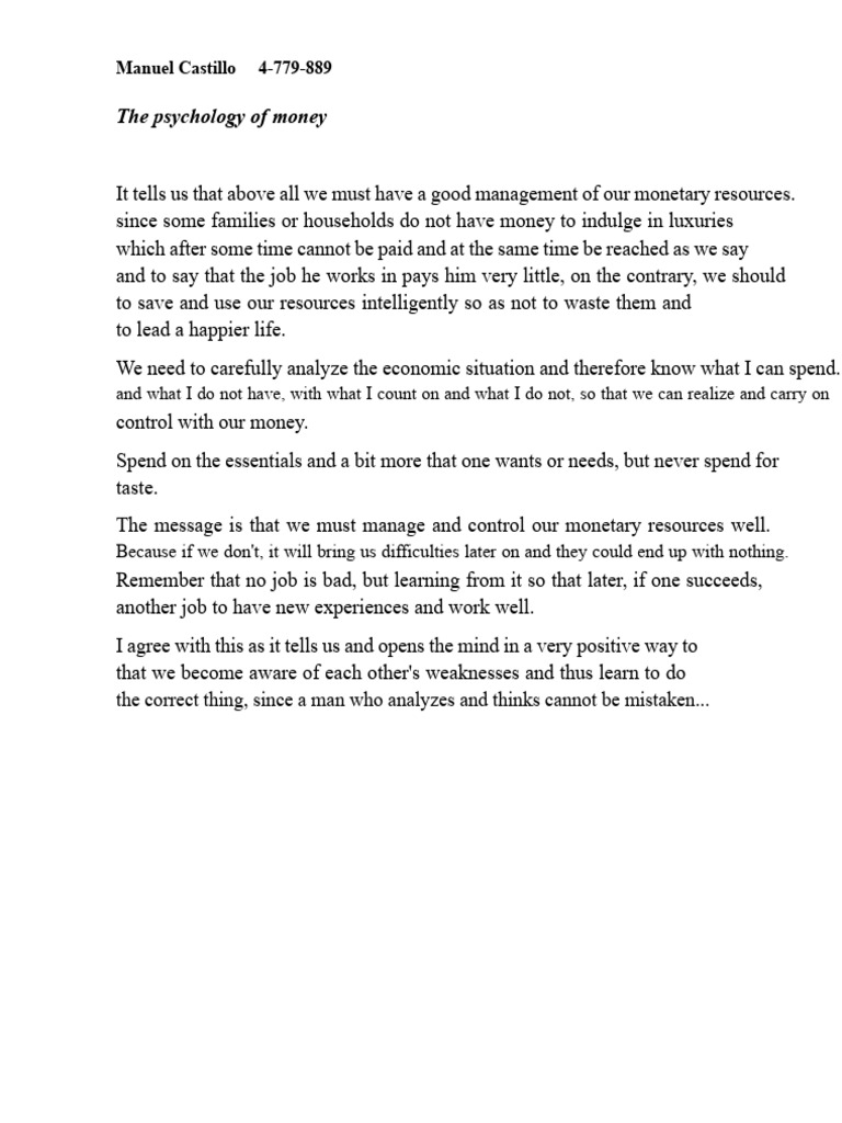 The Psychology of Money | PDF