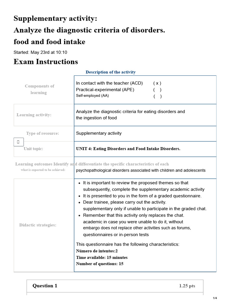 Exam - (ACDB1-15%) (SUP1) Supplementary Activity - Analyze The ...
