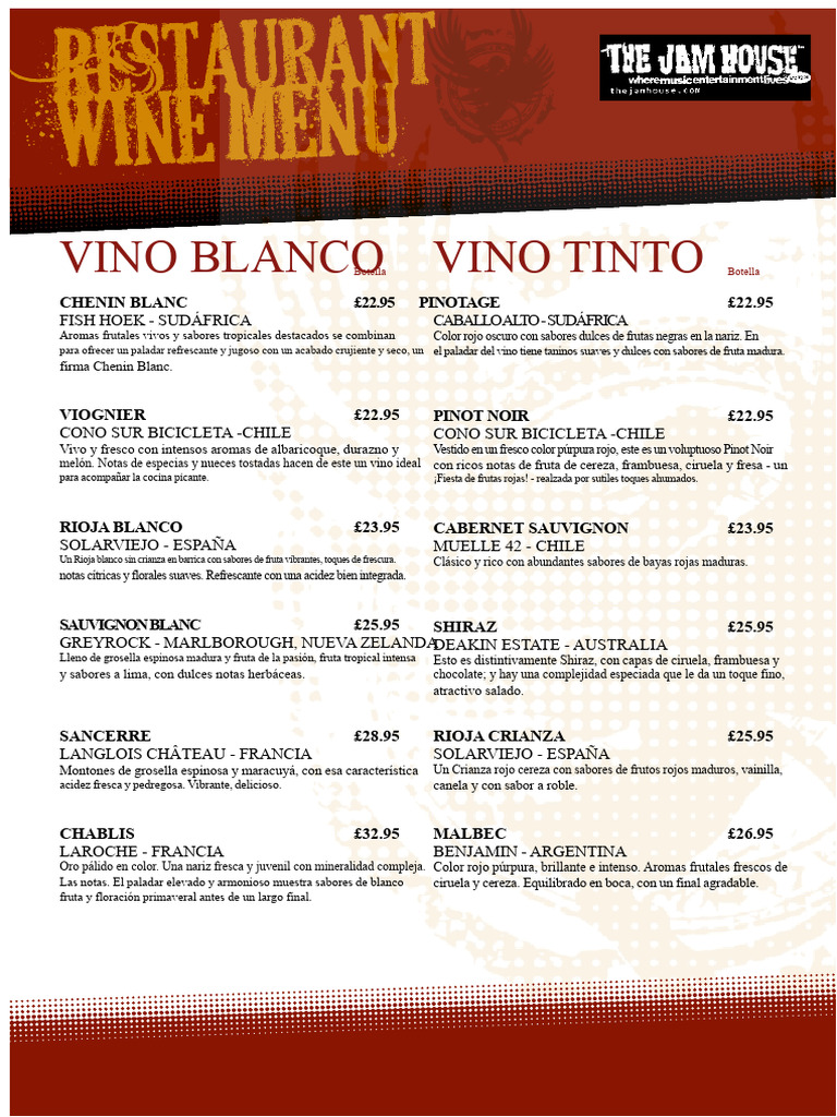 Variedades de Vinos y Precios | PDF | Vino | Fruta