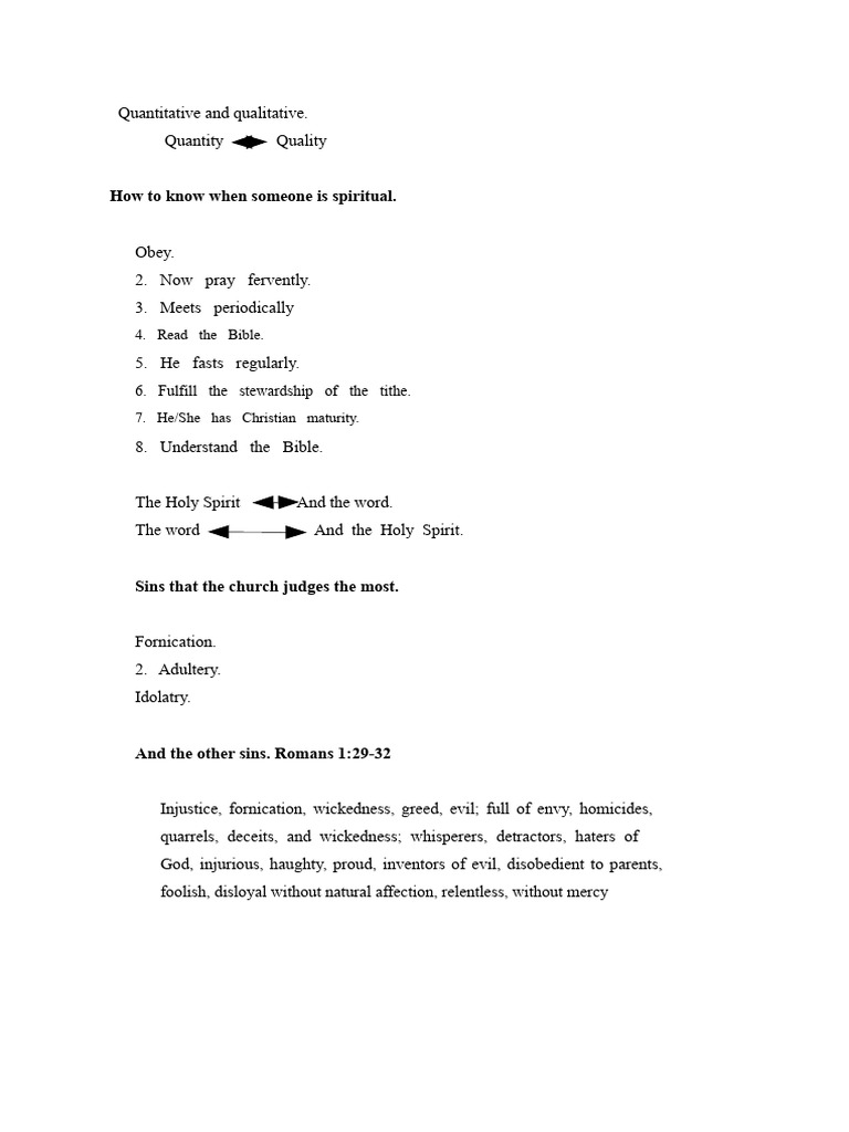 Quantitative and Qualitative | PDF | Born Again | Jesus