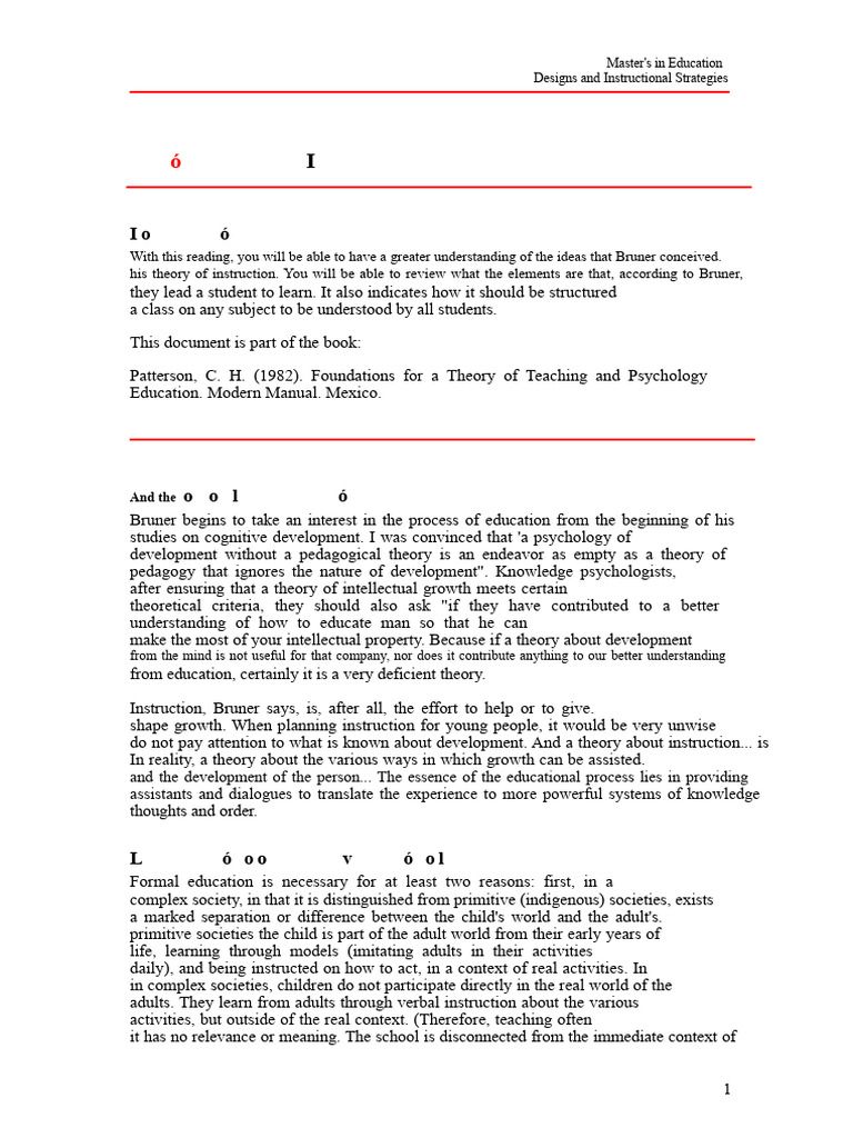 Foundations For A Theory of Teaching and Educational Psychology 1 | PDF ...