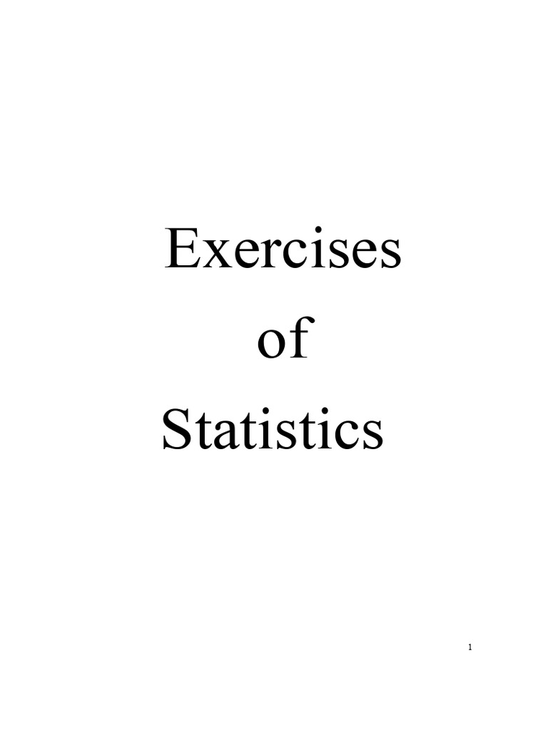 Statistics Workbook | PDF | Confidence Interval | Weighted Arithmetic Mean