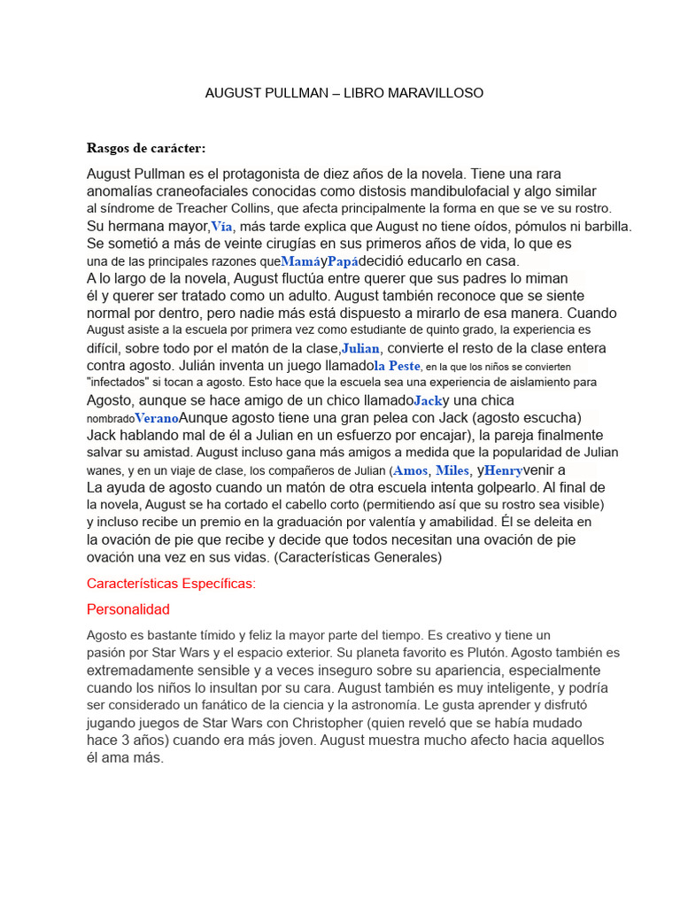 August Pullman | PDF | Boca | Cara