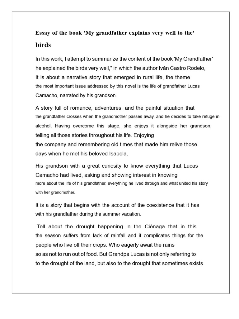 essay my grandfather.docx | PDF
