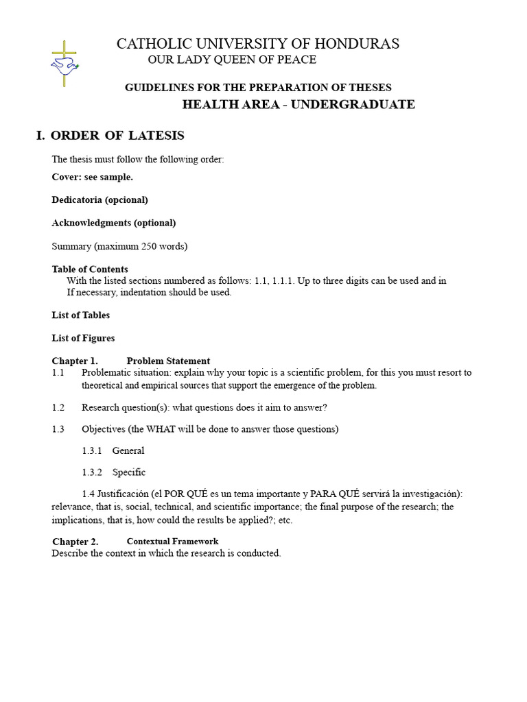 DOI-PS.506 Guidelines For The Preparation of The Thesis - Health Area ...