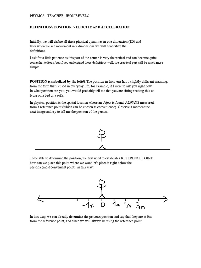 Physics: Position, Velocity, Acceleration | PDF | Speed | Velocity