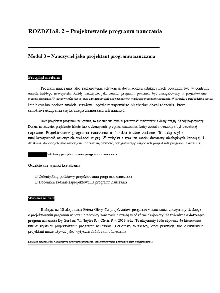Program Nauczania 7 | PDF
