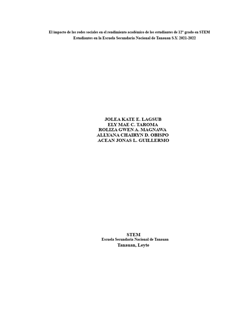 Efectos de las redes sociales Editado 1 1 | PDF | Servicio de redes sociales | Metodología de ...