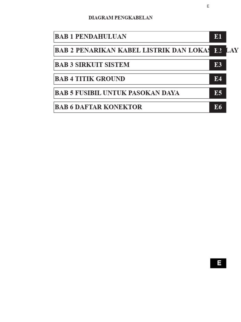 Diagram Pengkabelan Forklift Lengkap | PDF