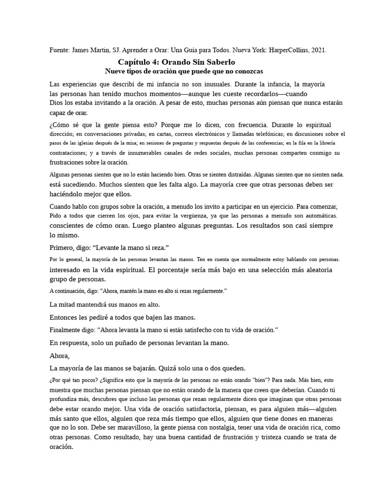 Nueve maneras de orar (Martin, Aprendiendo a orar) (2) | PDF | Oración | Dios