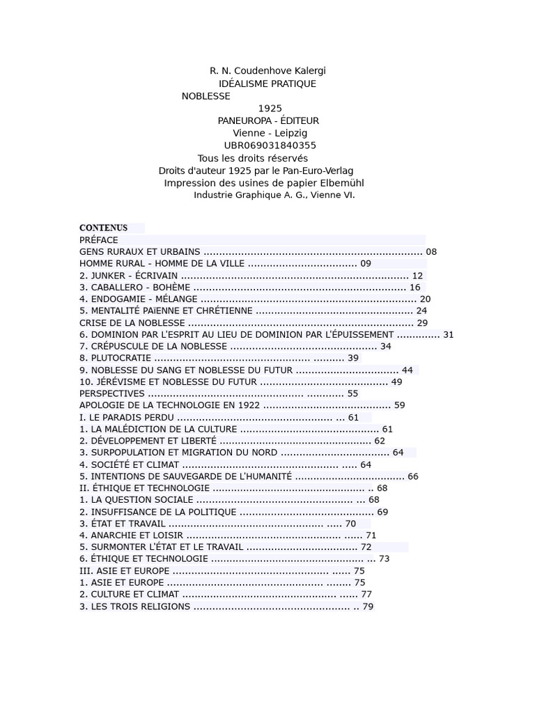 Idéalisme Pratique | PDF | Paganisme | Noblesse