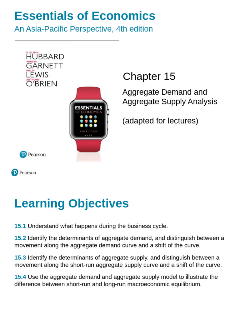 Chapter 15 - Aggregate Demand and Aggregate Supply Analysis | PDF ...