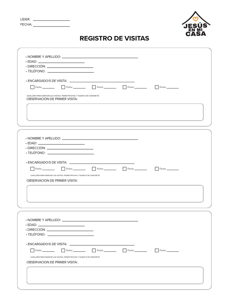 Registro de Visitas y Observaciones | PDF