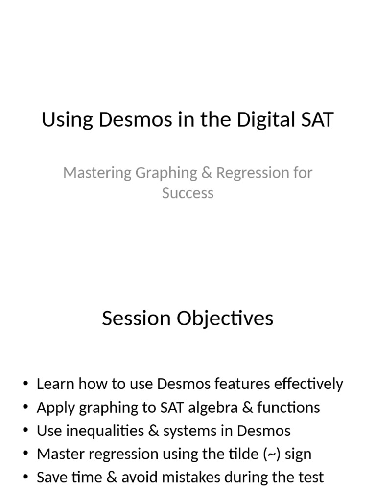 Desmos SAT Session | PDF