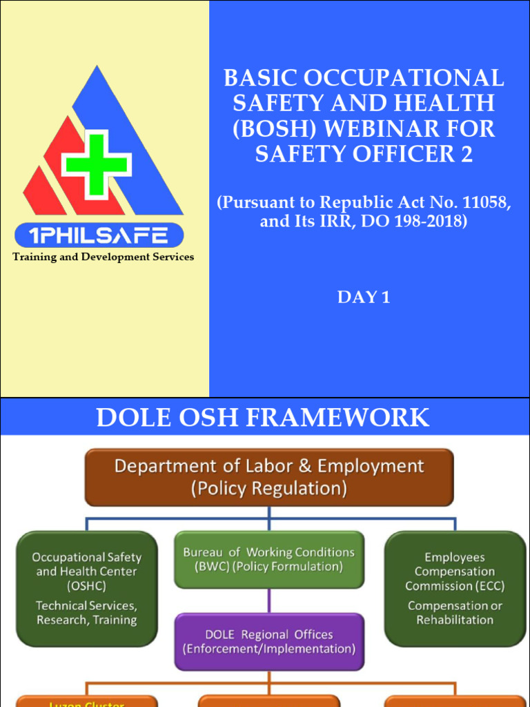 BOSH SO2 PowerPoint From Day 1 To Day 4-3 | PDF | Occupational Safety And Health | Risk