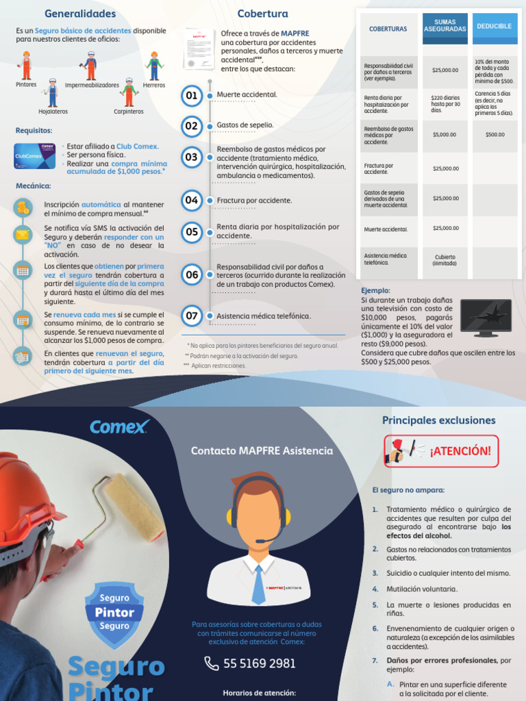 TRIPTICO REQUISITOS Y COBERTURAS | PDF
