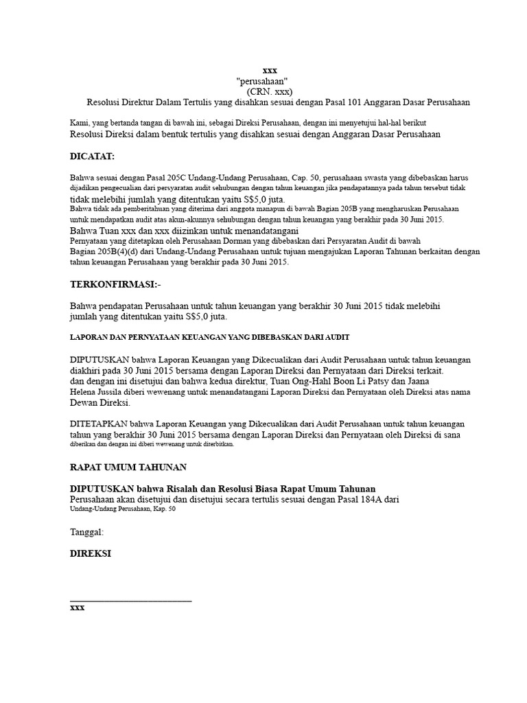 Template RUPS | PDF