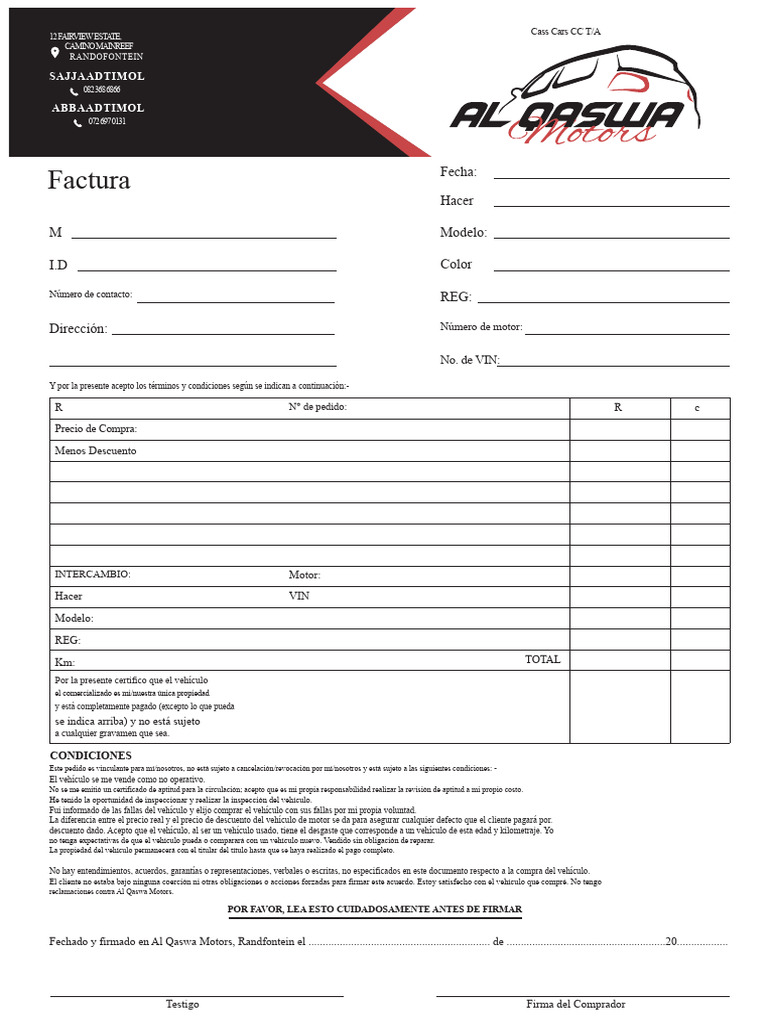 Factura Al Qaswa Logo 1 | PDF | Factura