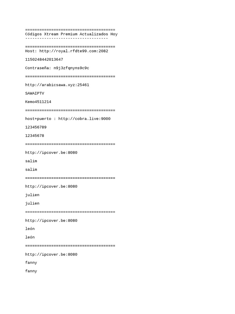 Código Xtream IPTV | PDF