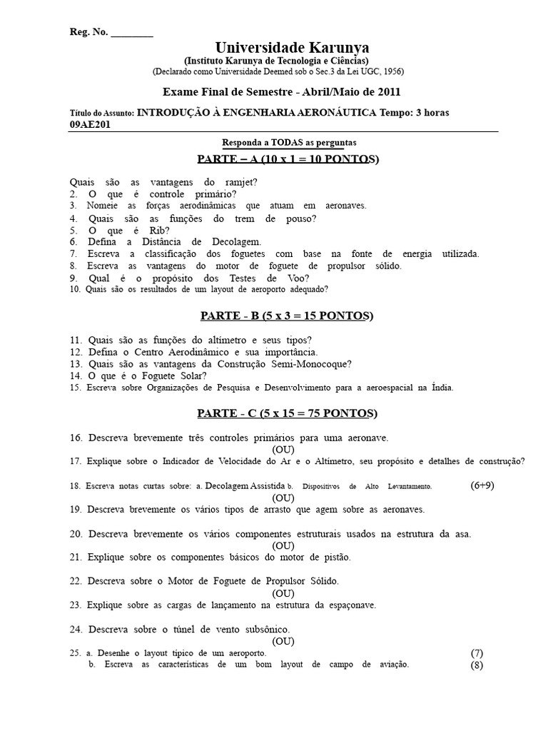 Www Entrance Exam Net Ku Engenharia Aeroespacial Introdução