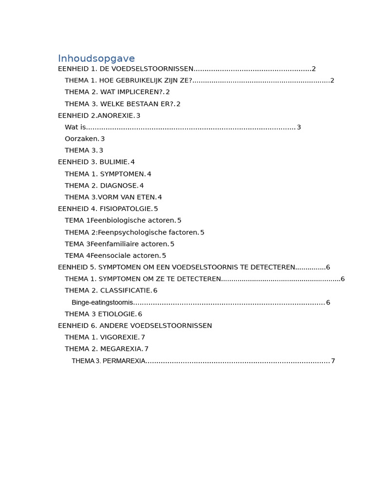 Inhoudsopgave 1 | PDF
