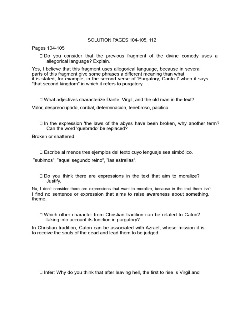 Allegorical Analysis of Dante's Comedy | PDF | Divine Comedy | Dante ...