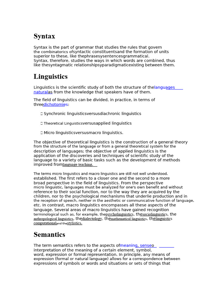 Sciences That Study Communication | PDF | Linguistics | Semantics