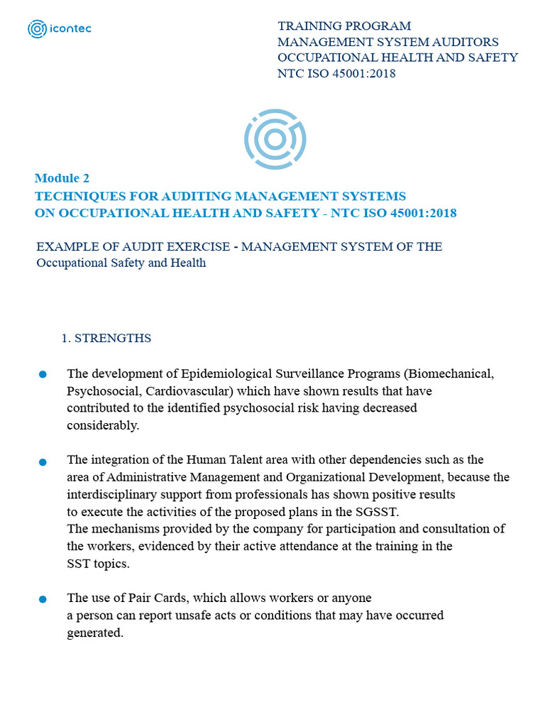 Example of Findings Report | PDF | Regulatory Compliance | Occupational ...
