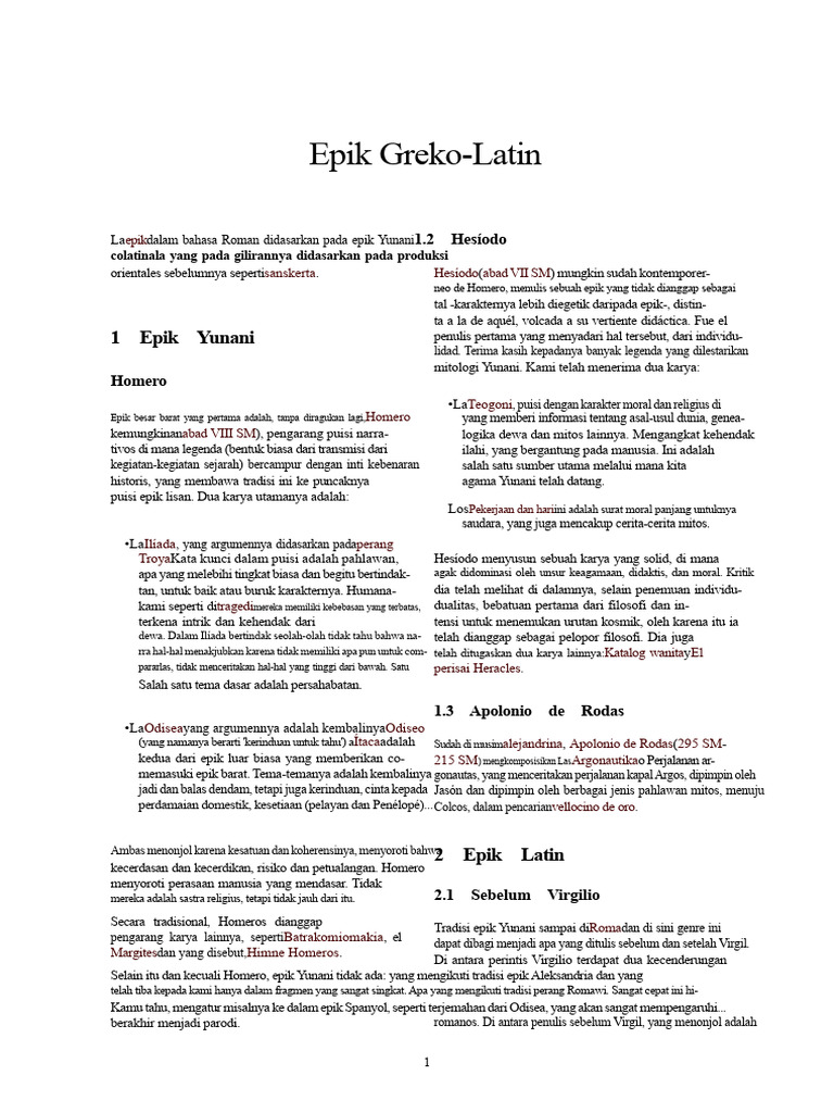 Épika Greco-Latina.pdf | PDF