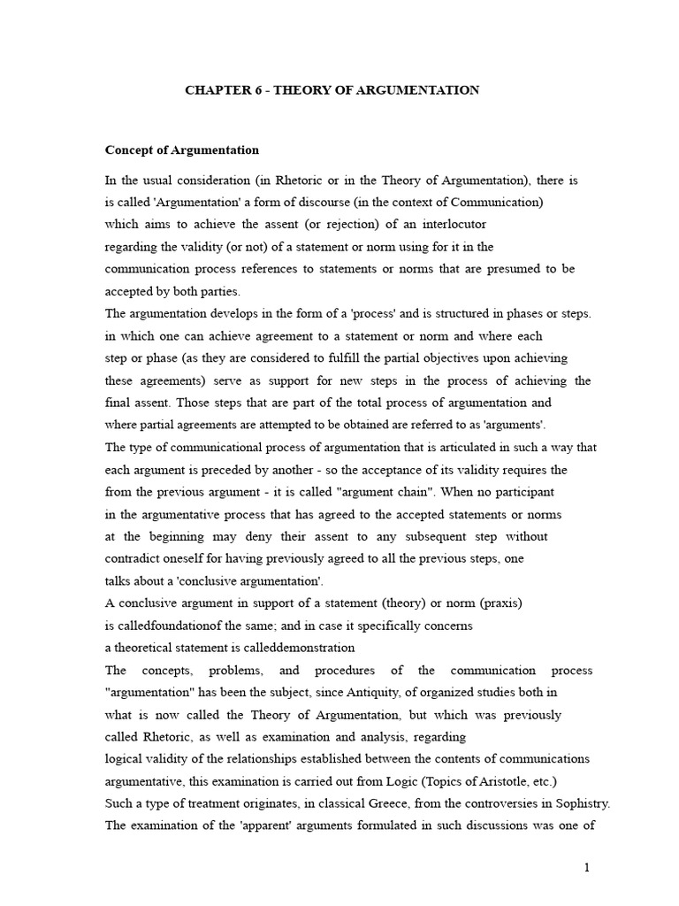 Understanding Argumentation Theory | PDF | Argument | Logical Consequence