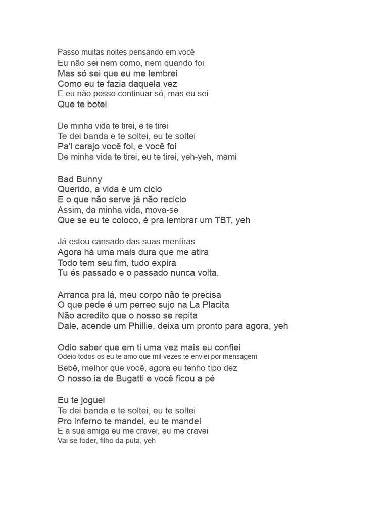 Te Bote {Remix} | PDF