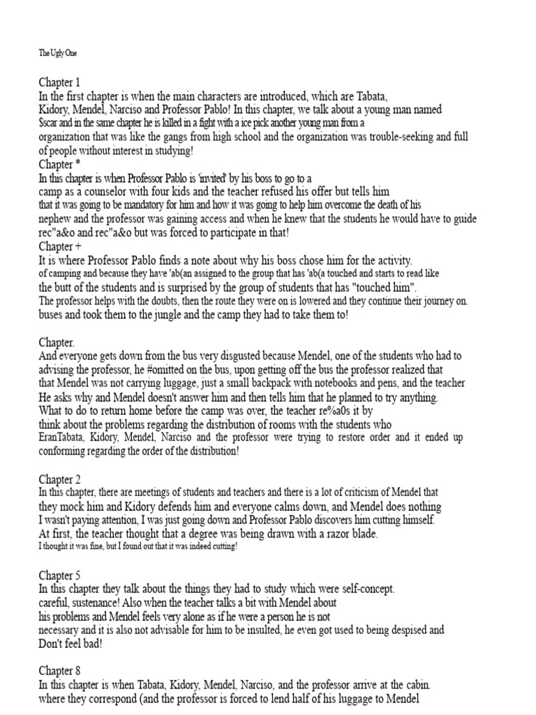 Chapter Summary The Ugly | PDF