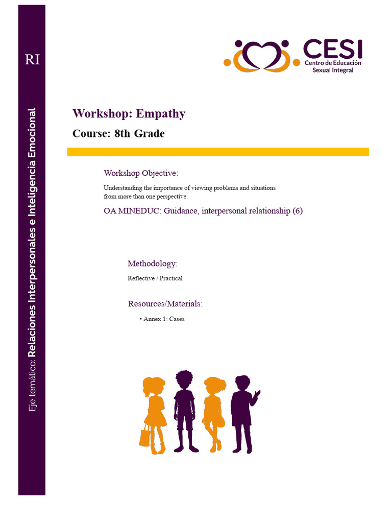 8th Grade Empathy Workshop Guide | PDF | Empathy | Behavioural Sciences