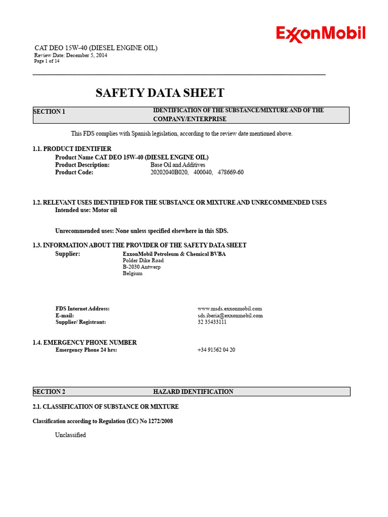 MSDS 3E9713 motor | PDF | Water