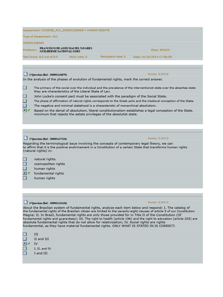 Human Rights Assessment Overview | PDF | Rights | Constitution