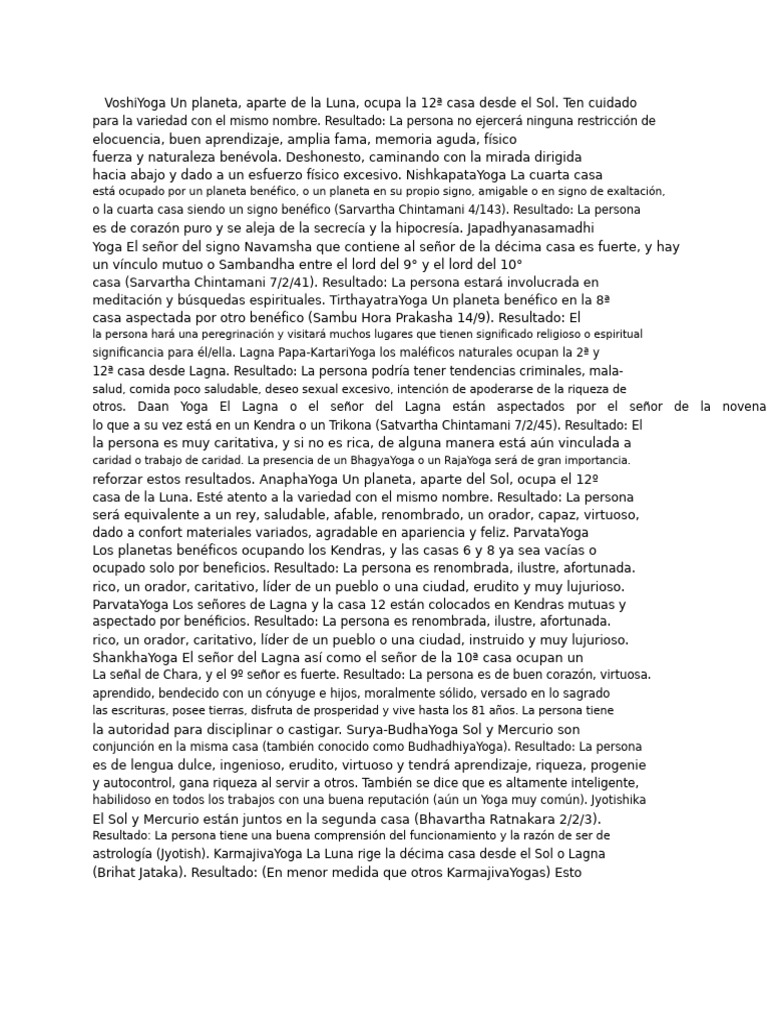 Voshi Yoga | PDF | Ciencias fisicas | Sistema solar
