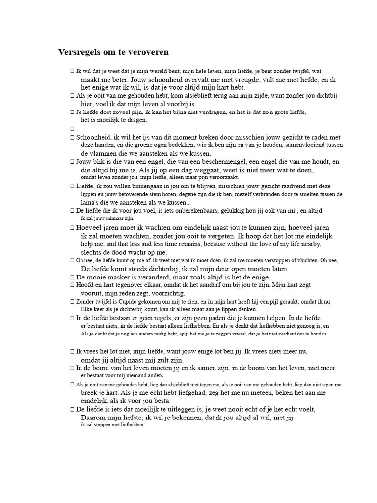 Verzen Om Te Verleiden | PDF
