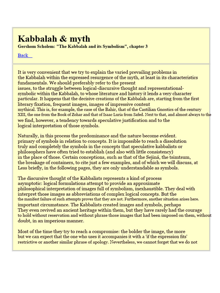 Kabbalah's Mythical Symbolism Explained | PDF | Kabbalah | Religious ...