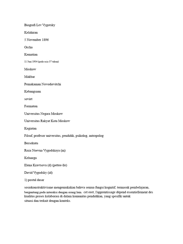 TD teori Vygotsky | PDF