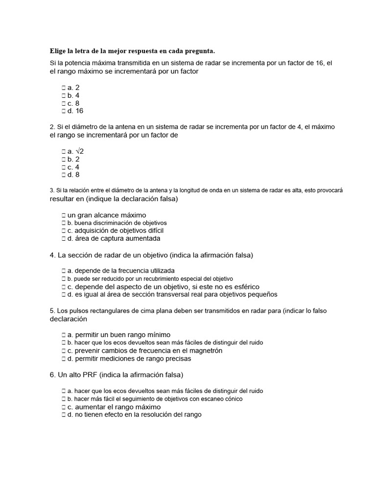 Radar OMC | PDF | Antena (Radio) | Radar