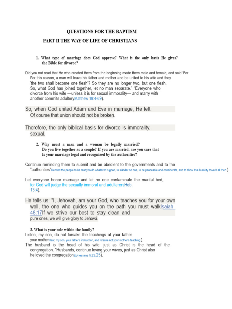 Biblical Principles for Christian Living | PDF | Disciple (Christianity ...