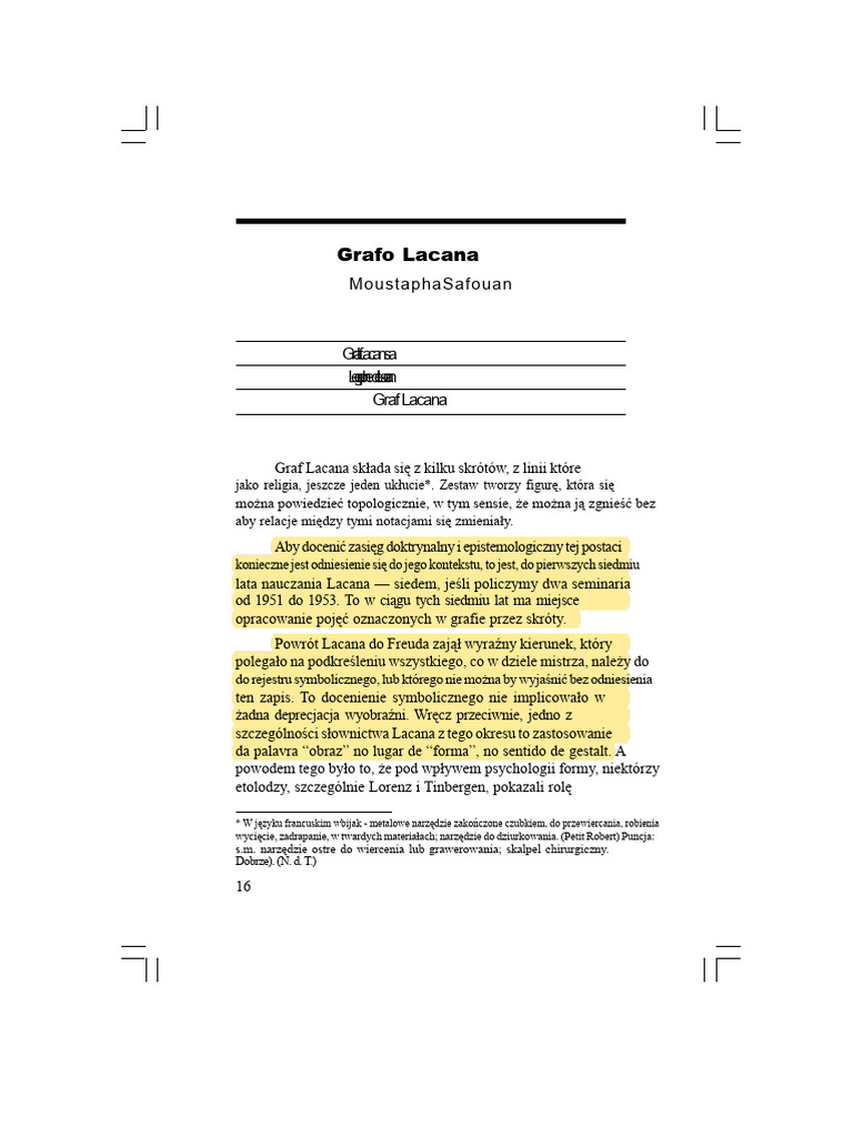 Graf Pragnienia - Mustafa Safouan | PDF