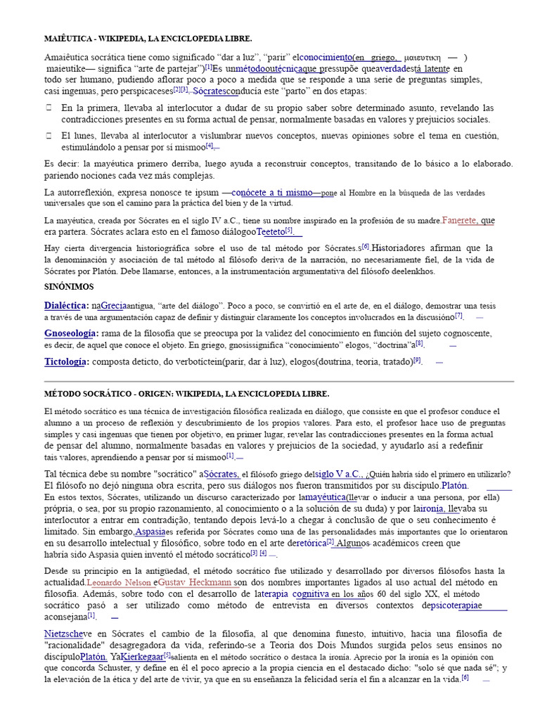 Mayéutica | PDF | Sócrates | Falacia