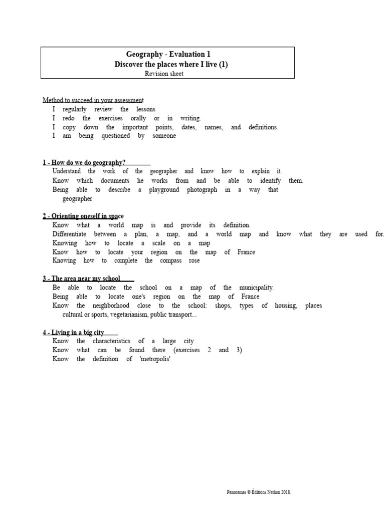 Succeeding in Your Evaluation - G1 | PDF