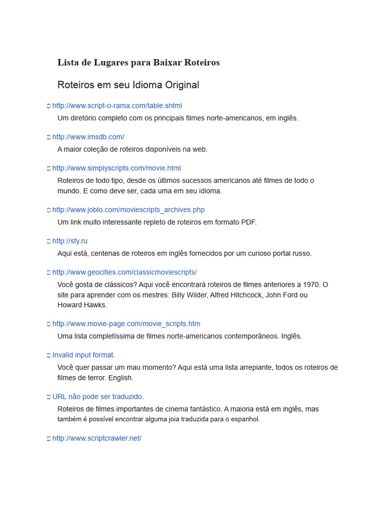 Onde Baixar Roteiros de Filmes | PDF