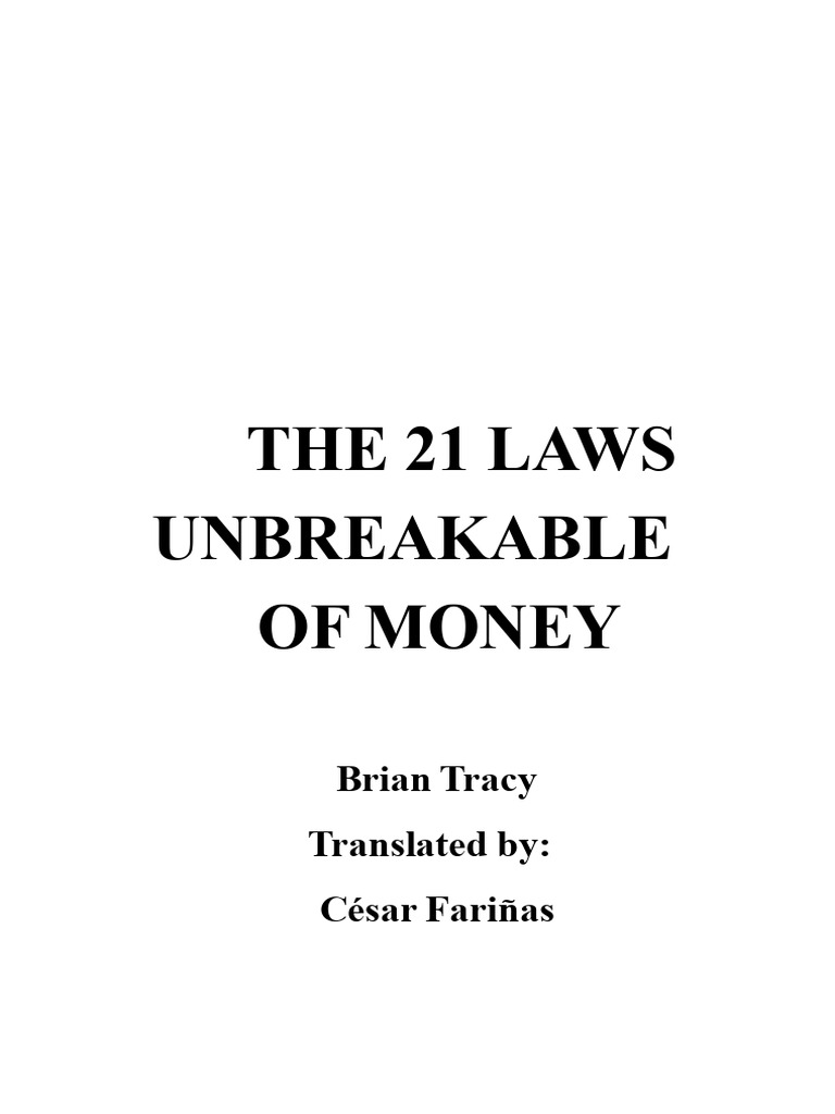 21 Unbreakable Money Laws Explained | PDF | Value (Economics) | Stocks