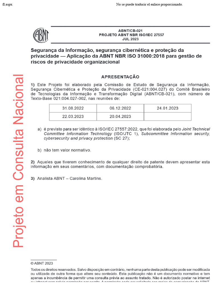 ABNT ISO-IEC 27557 (1) | PDF