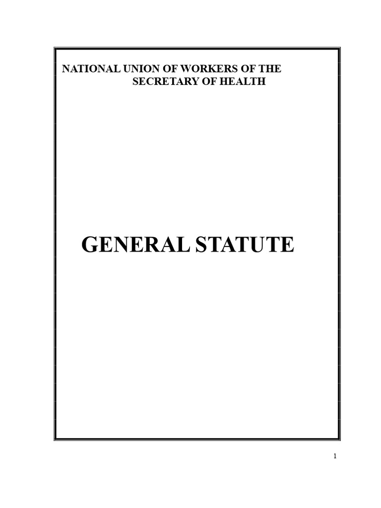General Statute of The SNTSA | PDF | Government